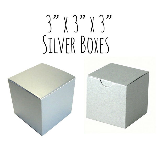Silver Cardboard Box - Etsy