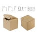 Kraft Boxes Square 2 X 2 X 2", 5 to 20 Pack of Wedding Favor Boxes ...