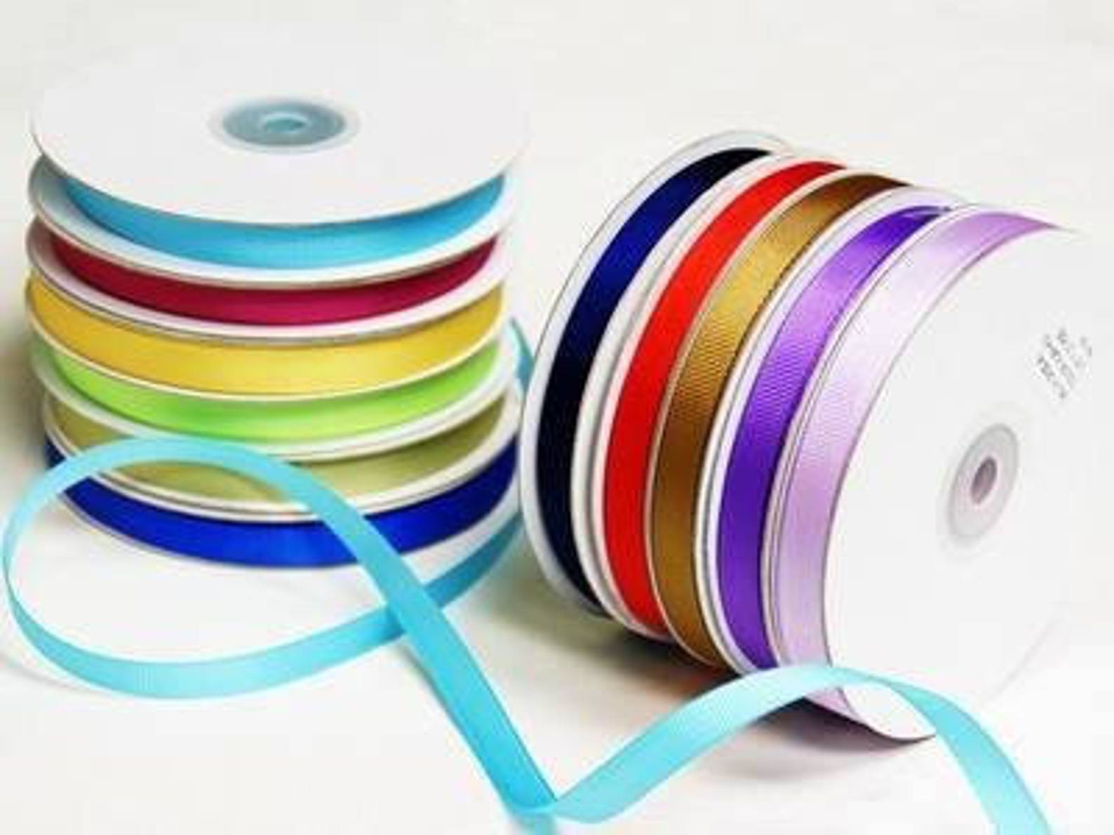 Turquoise Blue Ribbon Turquoise Grosgrain Ribbon 3/8 - Etsy