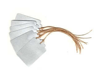 Silver Gift Tags | Etsy