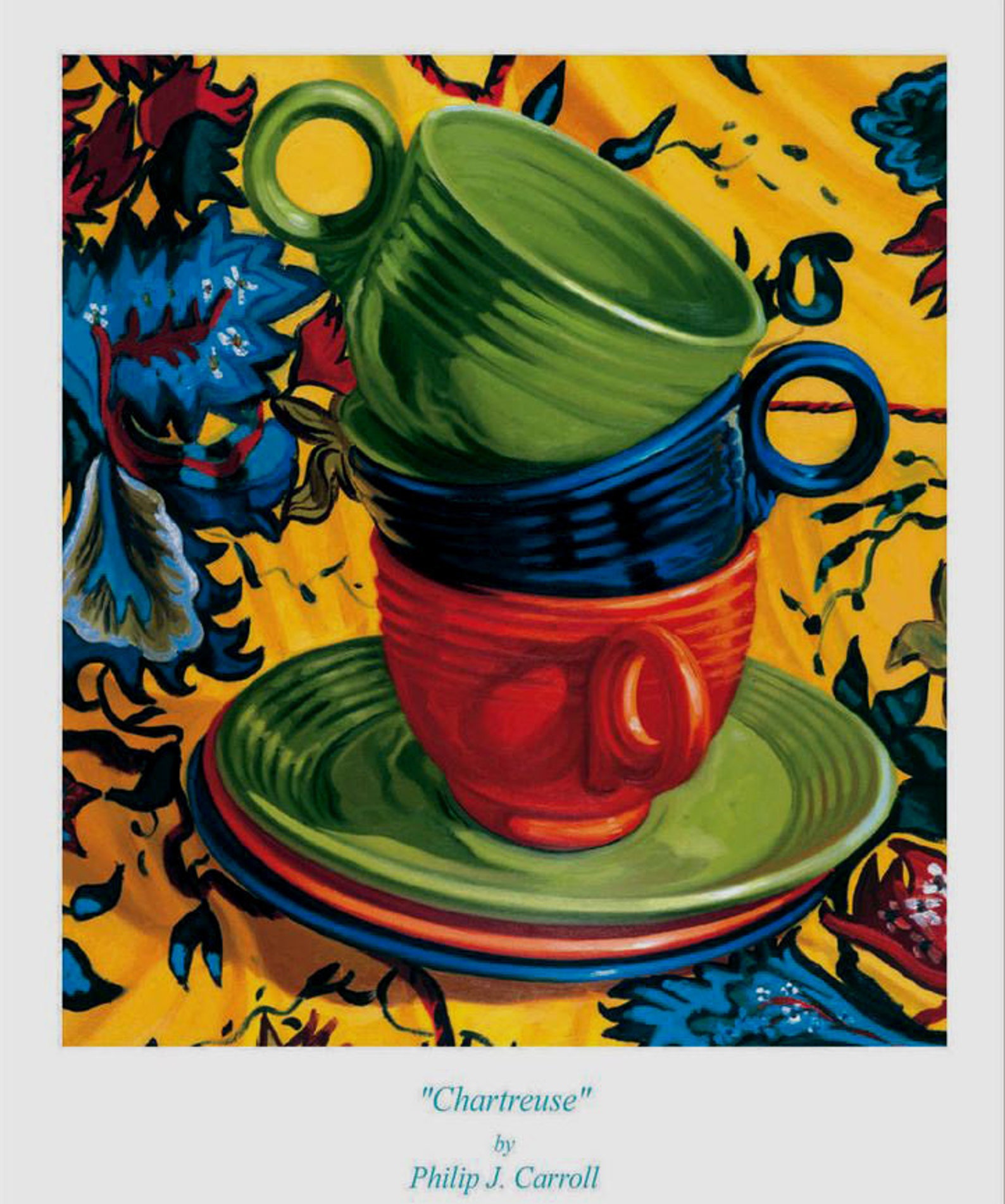 Chartreuse, A Poster of Original Painting in Oil - Etsy
