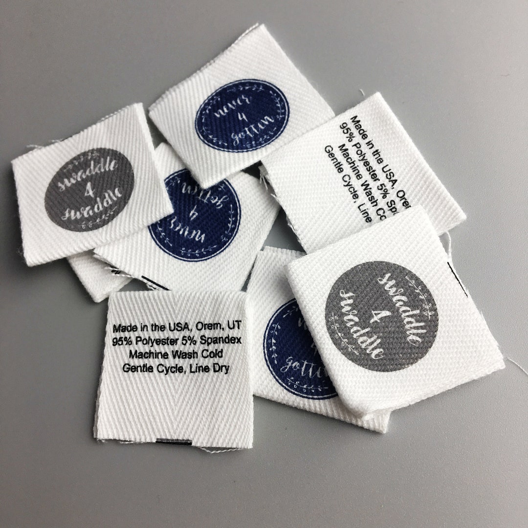 1000 Cotton Printed Label Custom Name Labels for Clothing - Etsy