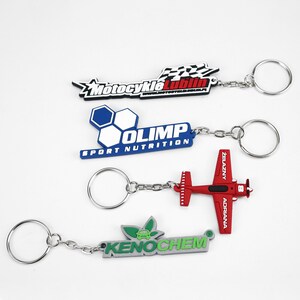 200 Custom 3d Rubber Keychains, Soft PVC Keychain, Cool Key Chains ...