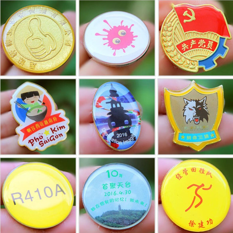 50 Custom Enamel Pins Custom Label Pin Badge Hard Enamel Pin - Etsy