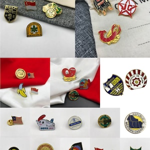 100 Hard Enamel Pin, Lapel Pin, Metal Logo Custom, Enamel Pin Badge ...