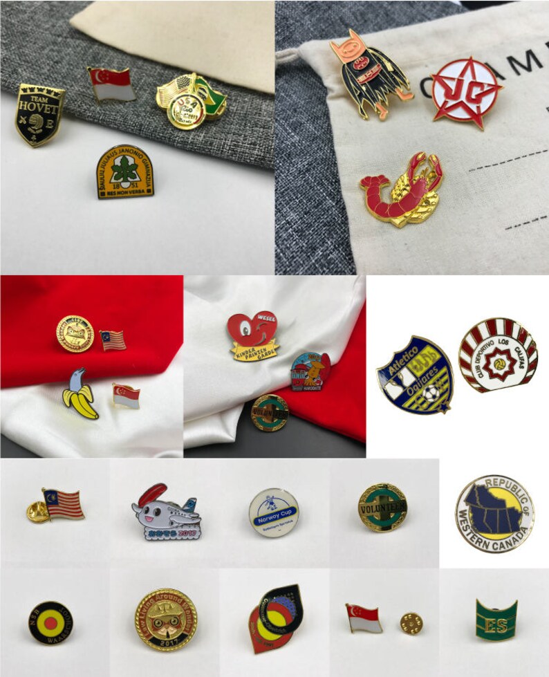 100 Hard Enamel Pin Lapel Pin Metal Logo Custom Enamel Pin - Etsy