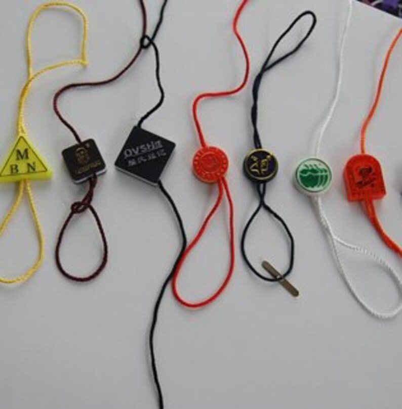 500 Custom Seal Tag for Hangtag , Seal Tags Plastic , Seal String - Etsy