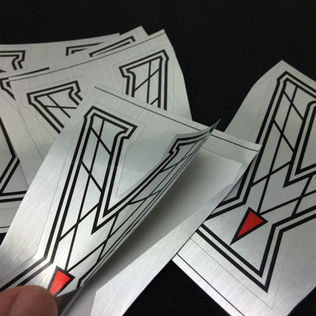 100pcs Custom Silver Sticker, Metallic Stickers, Stickers Silver Design ...