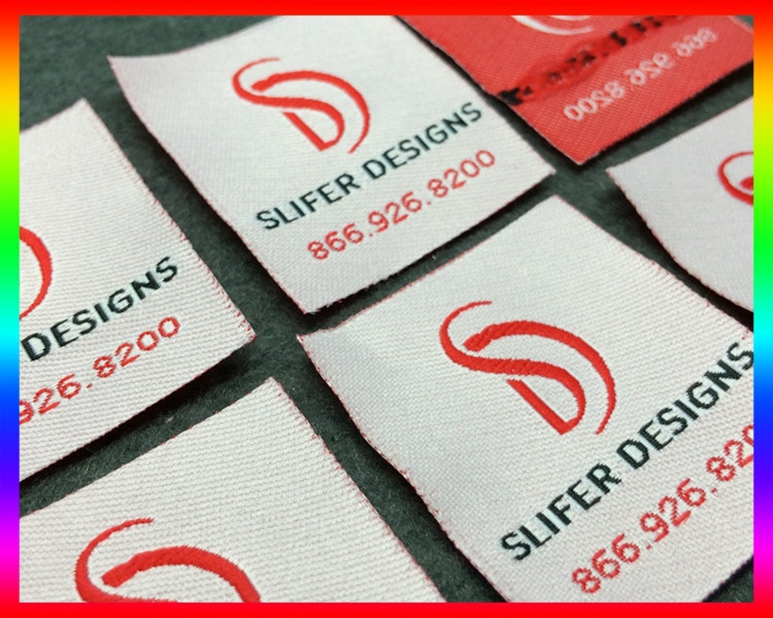 350 Custom Apparel Clothing Label Woven Apparel Label Custom | Etsy