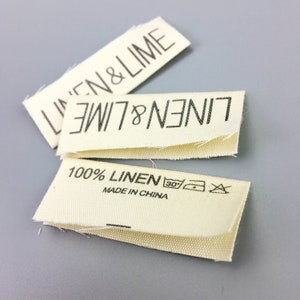 Cotton Fabric Labels, Clothing Tags, Soft Cotton Labels, Custom Fabric ...