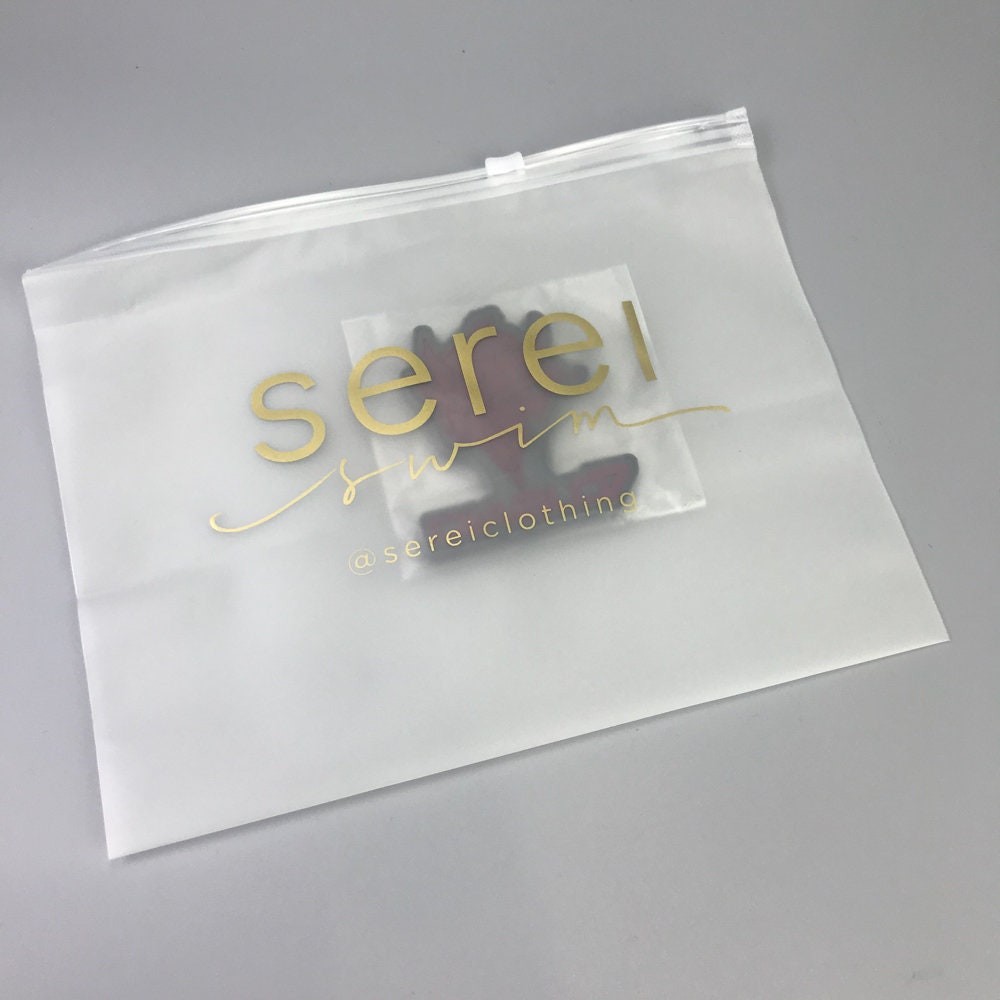 100 8x10 Custom Frosted Zipper Bags Clear Zip Lock Bag Etsy
