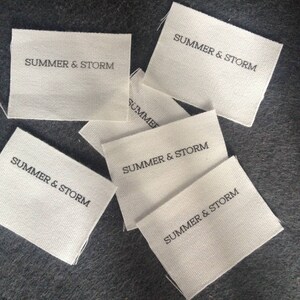 600 Cotton Printed Label, Custom 100% Cotton Labels Custom Printed ...