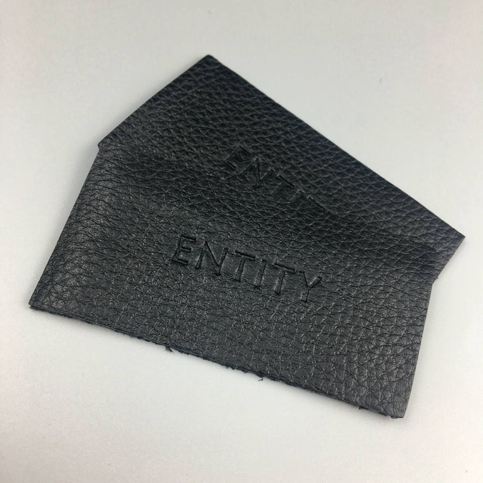 50 Genuine Leather Patch , Thick Leather With Metal Logo, Real Leather ...