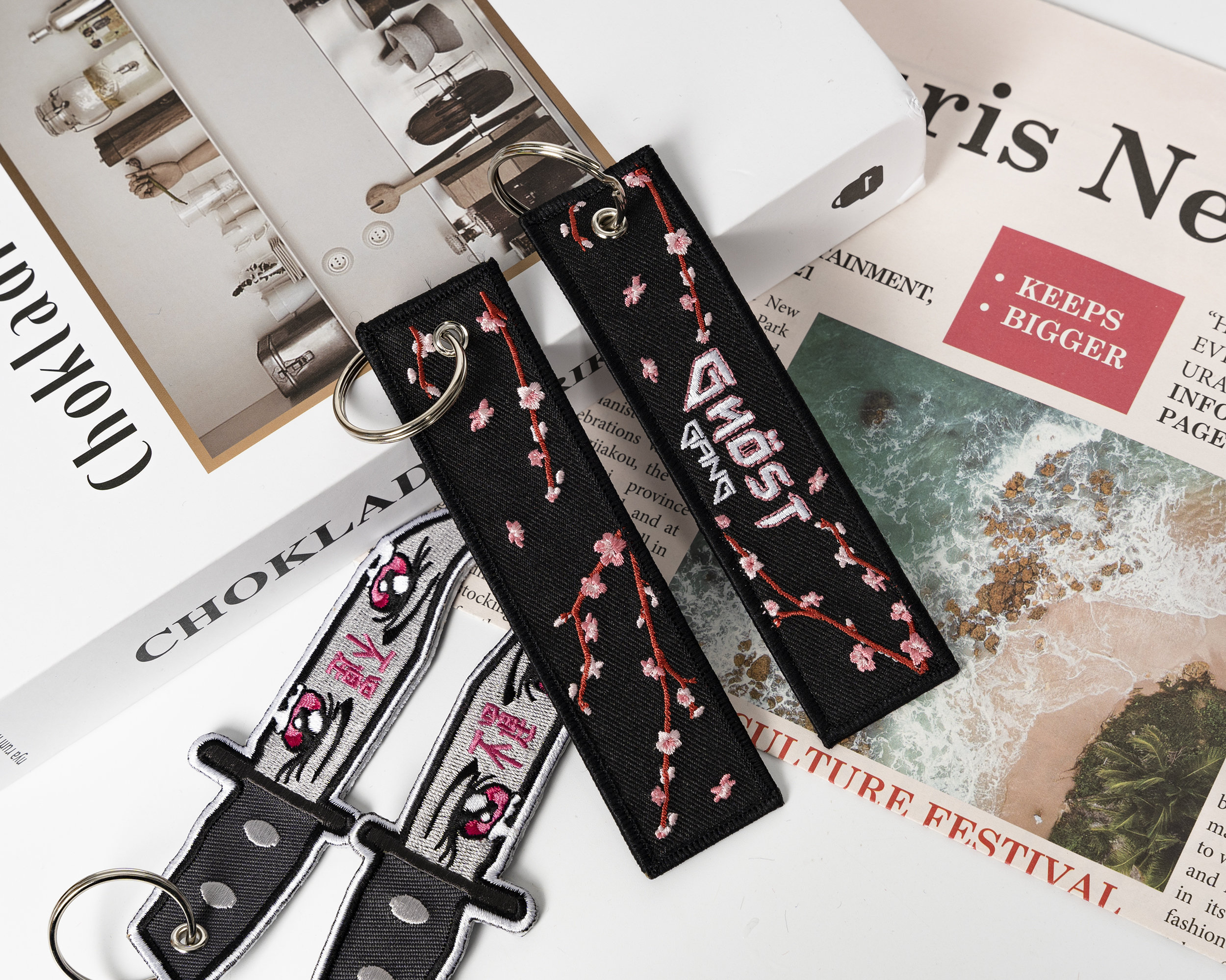Custom Flight Tags, Custom Key Tags. Embroidered Key Chains ...