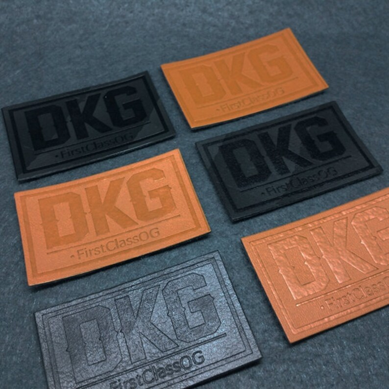 100 Pu Leather Patch Custom Embossed Leather Label Custom Pu - Etsy