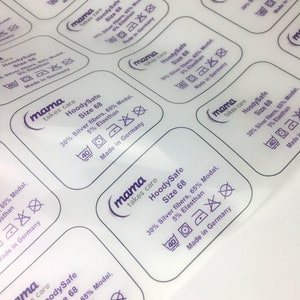 250pcs Heat Transfer Label, Custom Heat Press Transfers Label, Heat ...