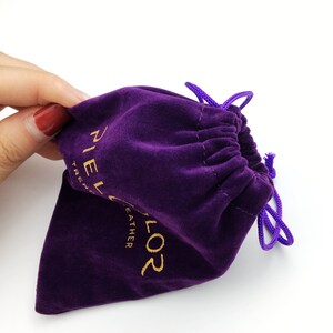 100 Custom Printed Velvet Pouch, Custom Jewelry Pouches, Felt Jewelry ...