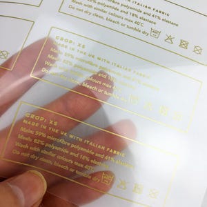 100 Custom Heat Press Transfers Label, Heat Press Clothing Labels for ...