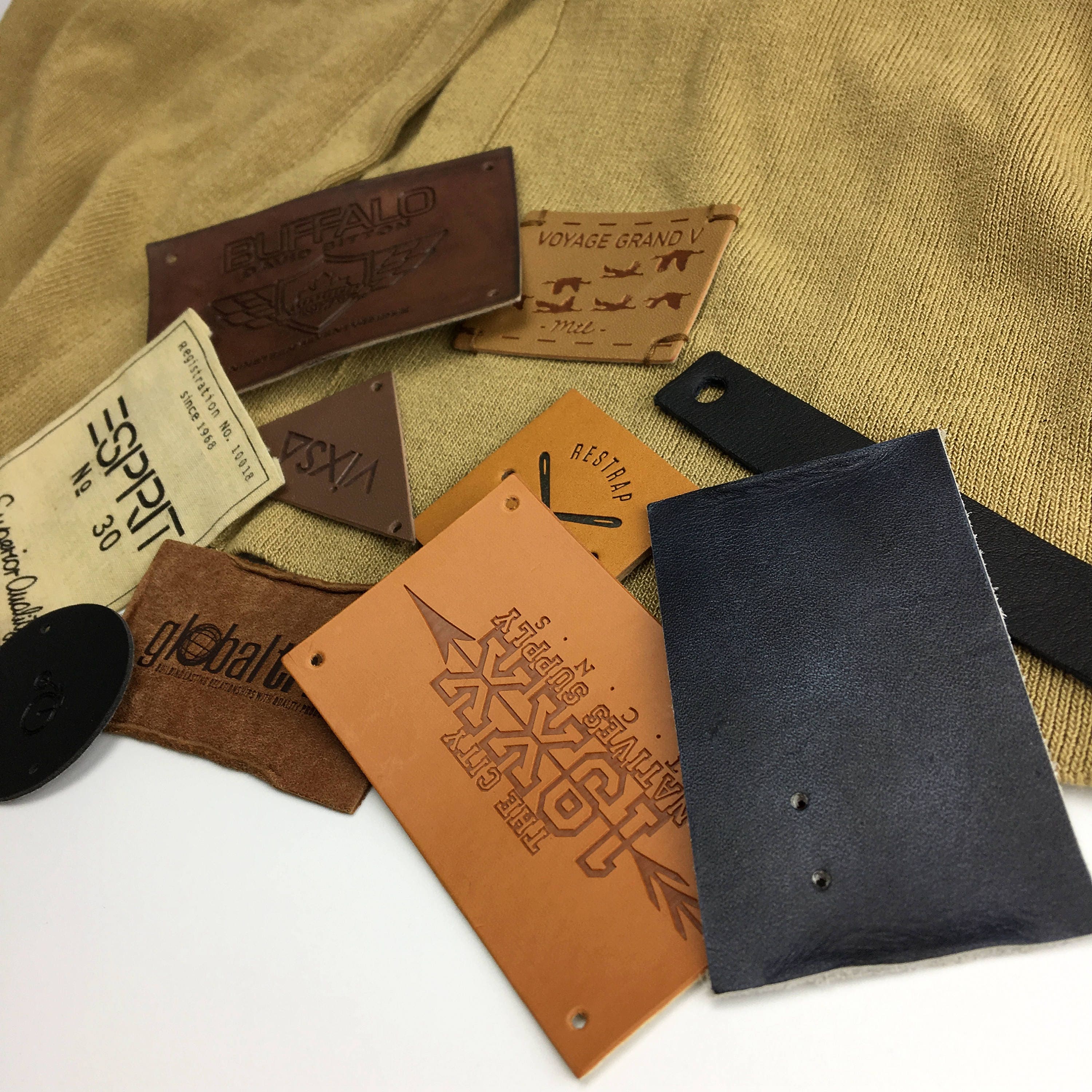 50 Personalized leather patch leather patch custom leather | Etsy