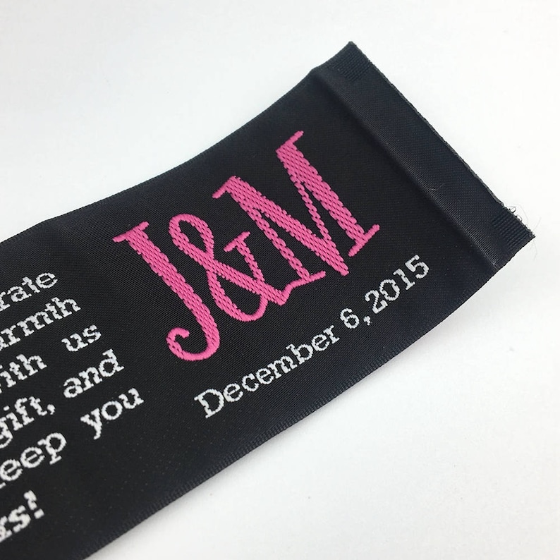 300 Custom Satin Woven Labels Silk Woven Labels Woven Satin | Etsy