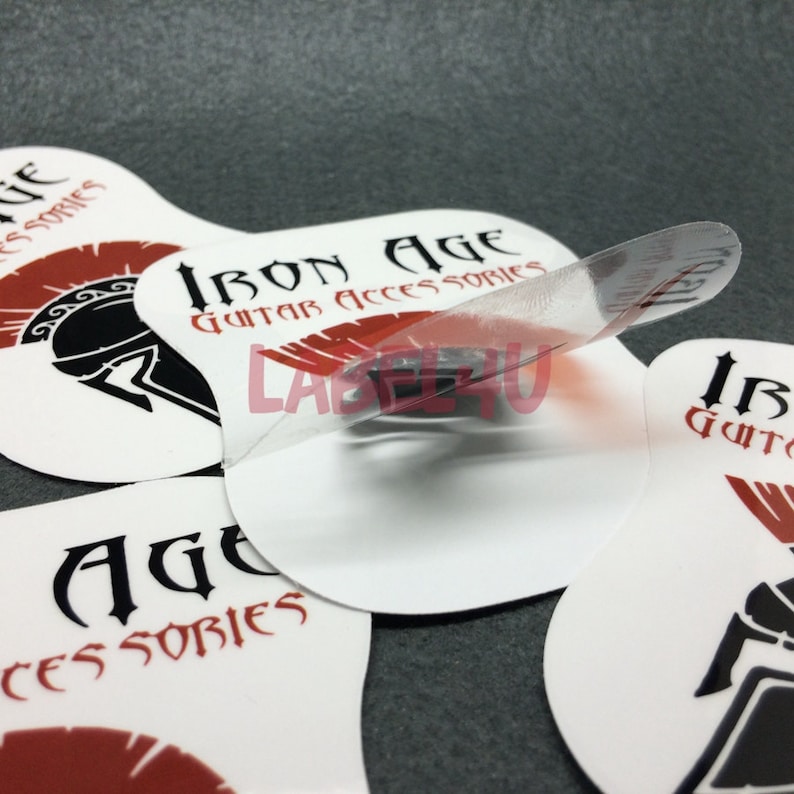 100pcs Custom Clear Stickersvinyl Sticker Print Clear Glass - Etsy