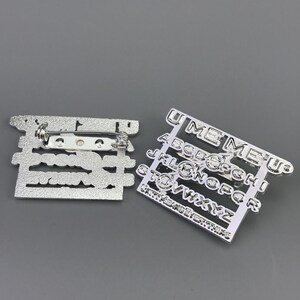 50 Custom Enamel Pins, Custom Label Pin Badge, Hard Enamel Pin Badge ...