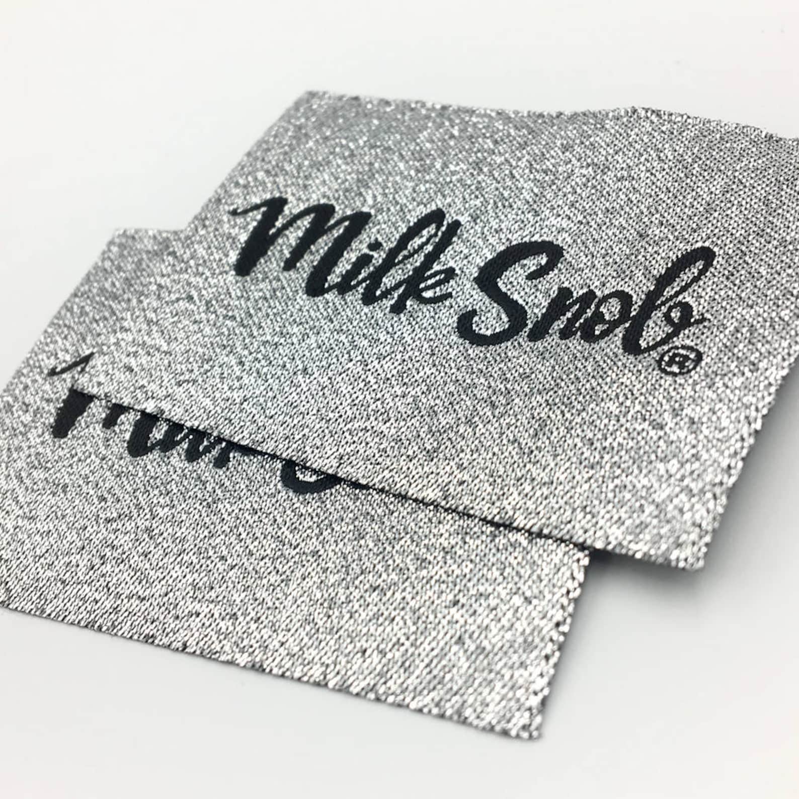 500 Woven Lurex Label Silver Metallic Label Hand Made Woven - Etsy UK