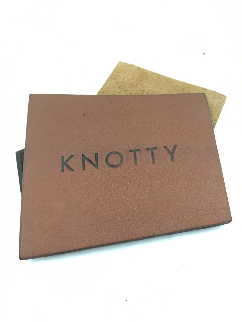 50 Genuine Leather Patch Thick Leather With Metal Logo Real - Etsy