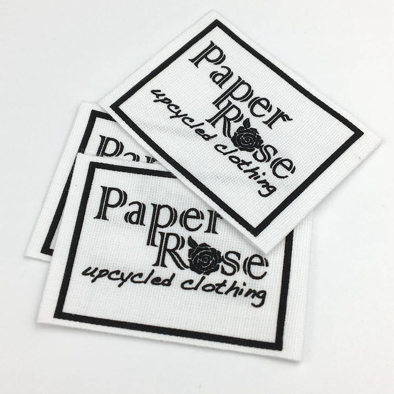 300 custom cotton label cotton clothing label cotton | Etsy