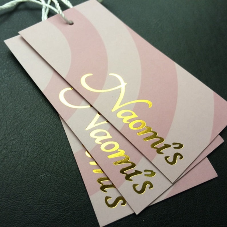 500 Gold Hang Tags Custom Gold Hang Tags Gold Foil Hang Tags | Etsy