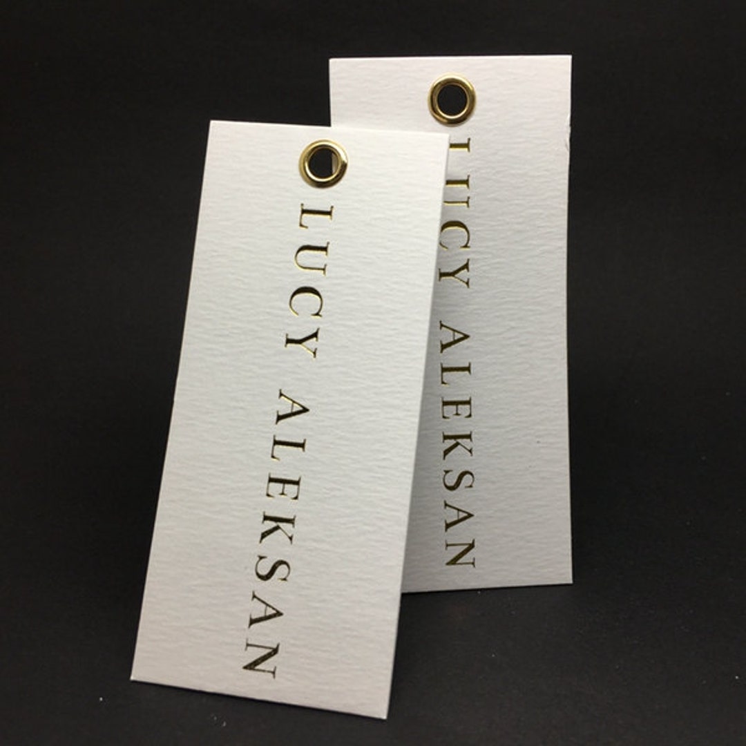 500 Gold Hang Tags, Custom Gold Hang Tags, Gold Foil Hang Tags - Etsy