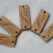 500 Wooden Tags, Custom Wooden Labels, Clothing Labels, Wood Labels for ...