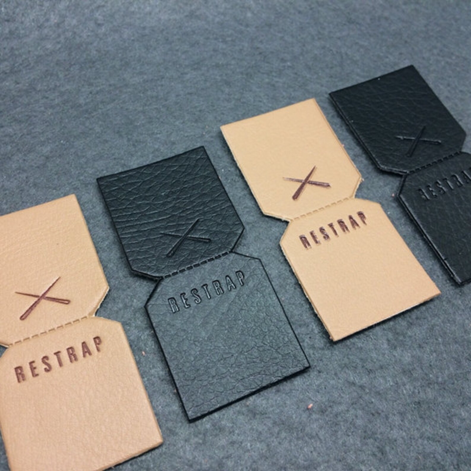 50 Leather Labels for Jeans, Jeans Pu Patch Labels, Custom Faux Leather ...