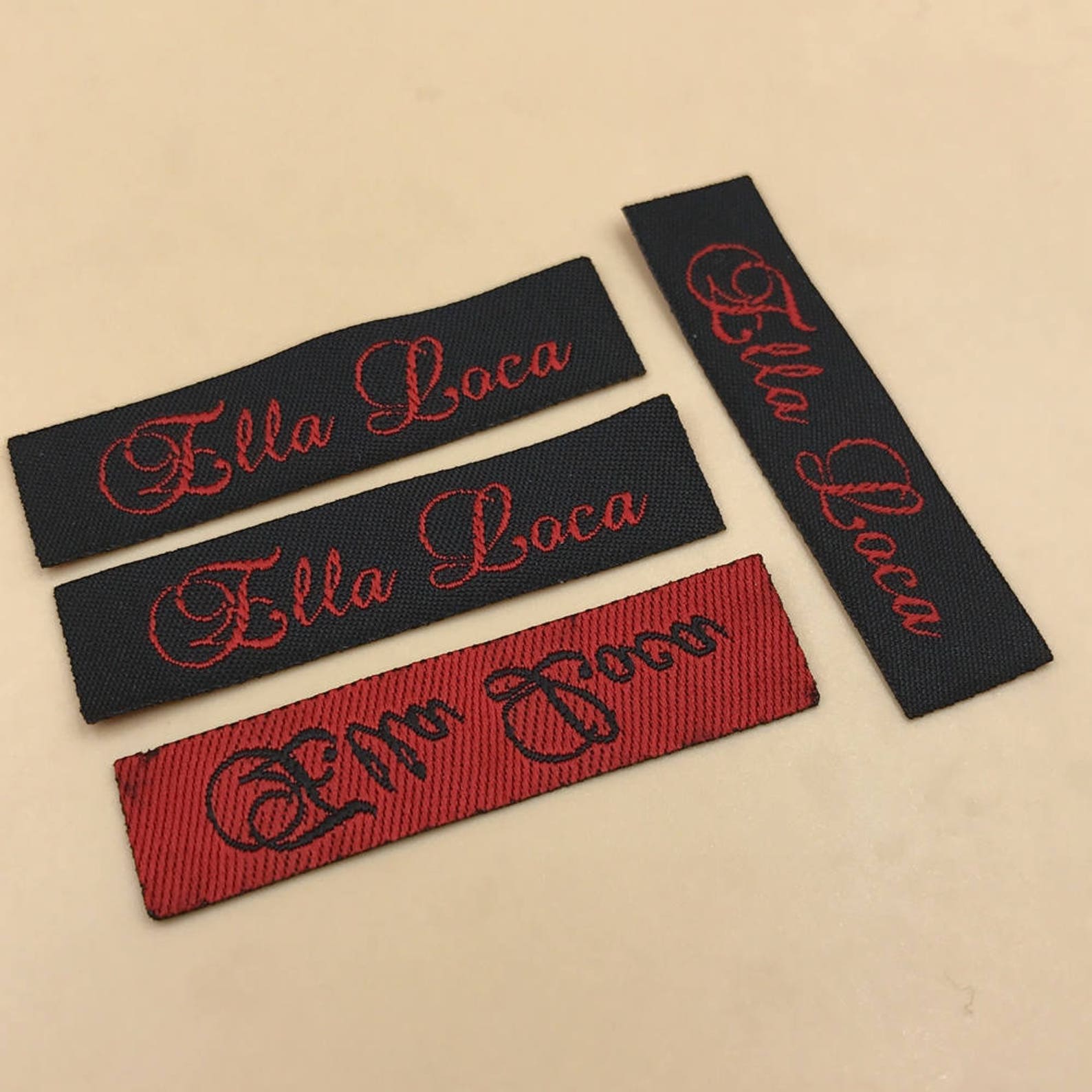 100 Customized Woven Labels Custom Clothing Woven Labels | Etsy