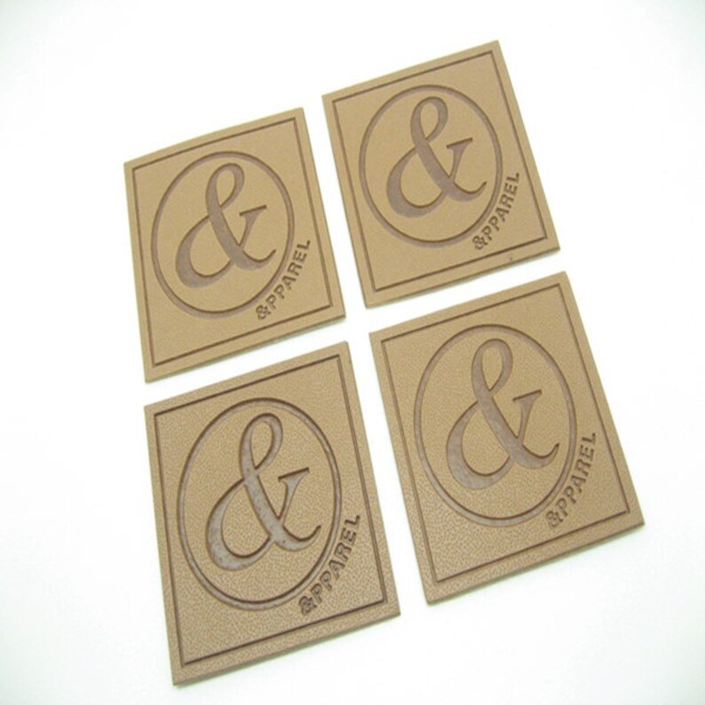 100 Pu Leather Patch Custom Embossed Leather Label Custom Pu - Etsy