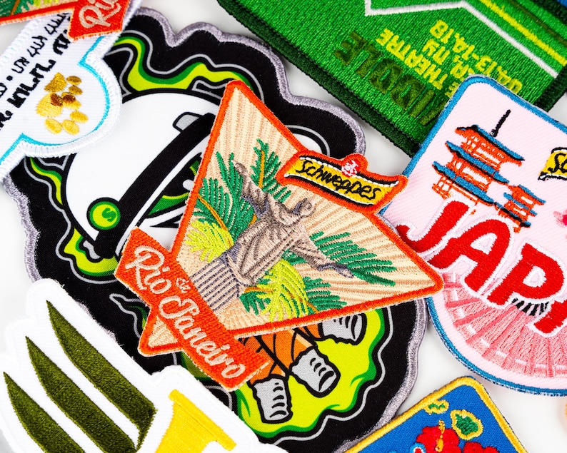 Custom Photo Embroidered Logo Patches, Made With Image Text Logo or ...