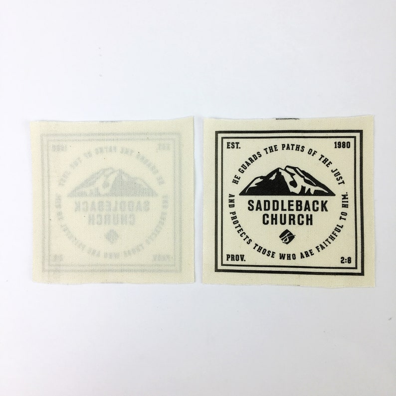 FOLD OVER Cotton Fabric Labels Custom Labels Personalized | Etsy