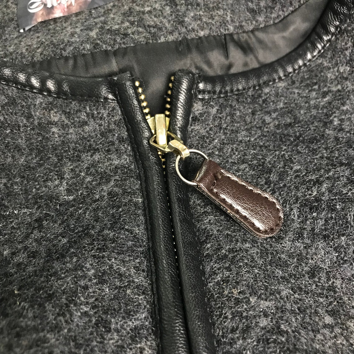 100 Leather Zipper Pull Embossed Logo Leather Zipper Pull | Etsy