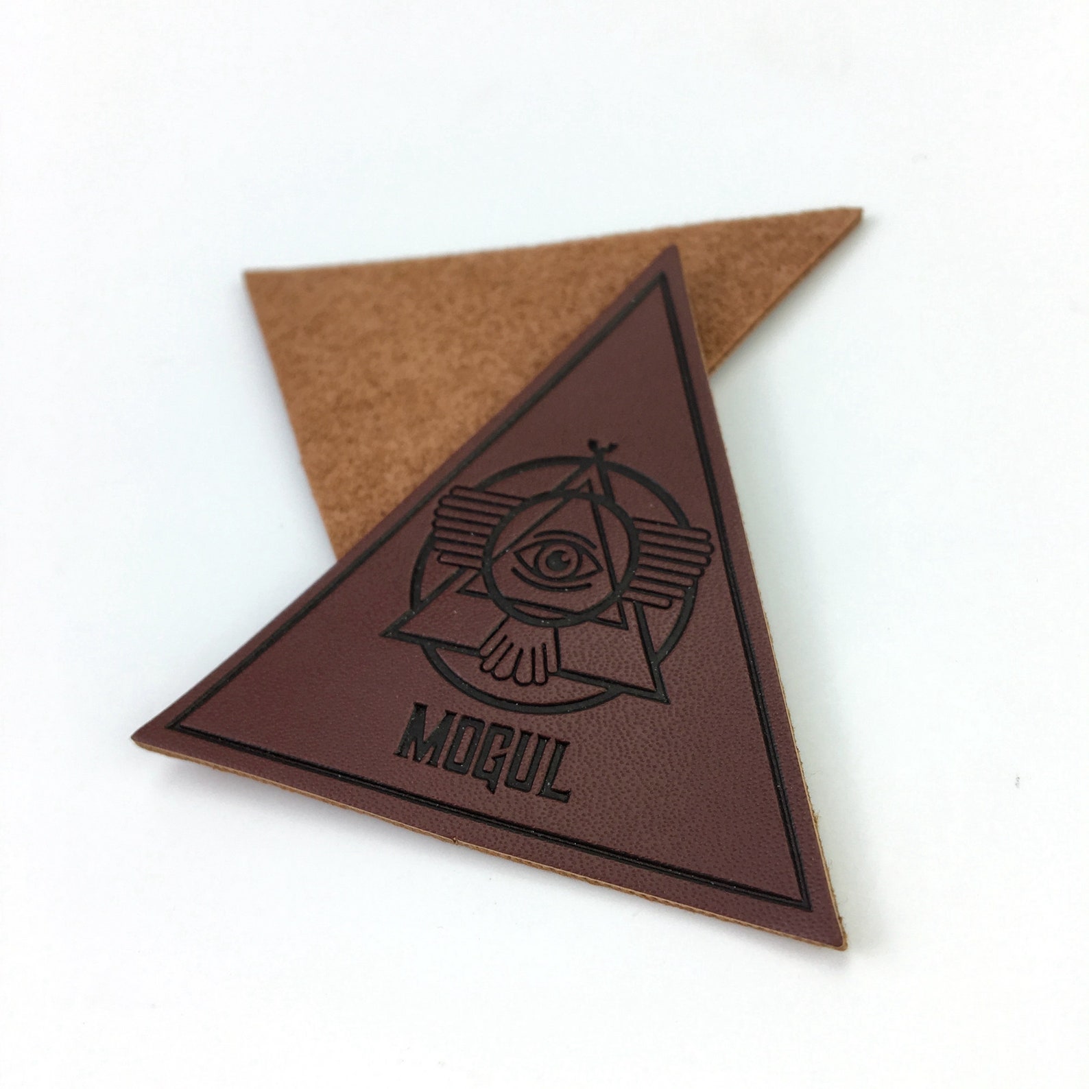 300pcs Personalized Leather Label Custom LOGO Patch PU Leather Stamped ...