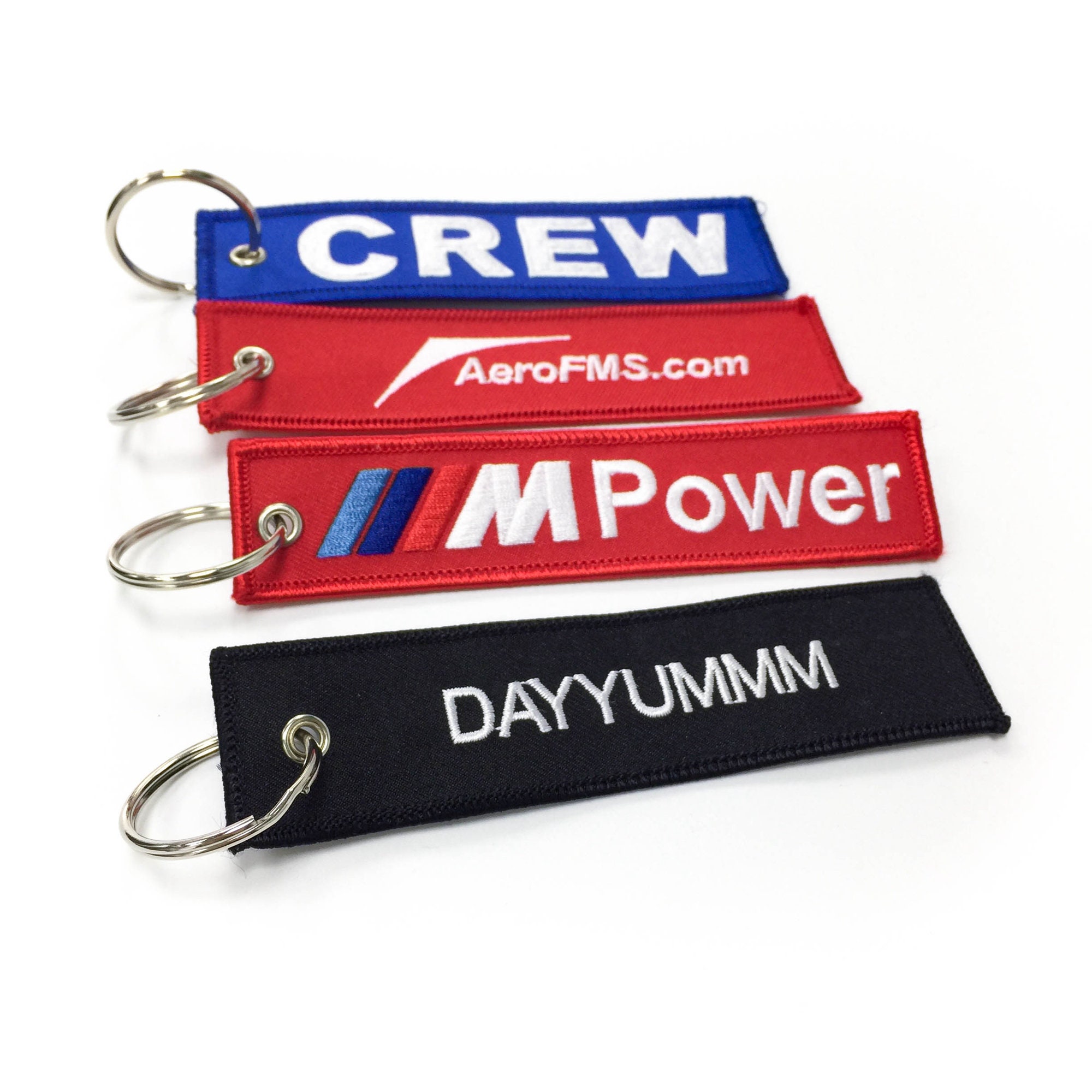 100 Custom Embroidered Keychain Red Tag Flights Flight - Etsy UK