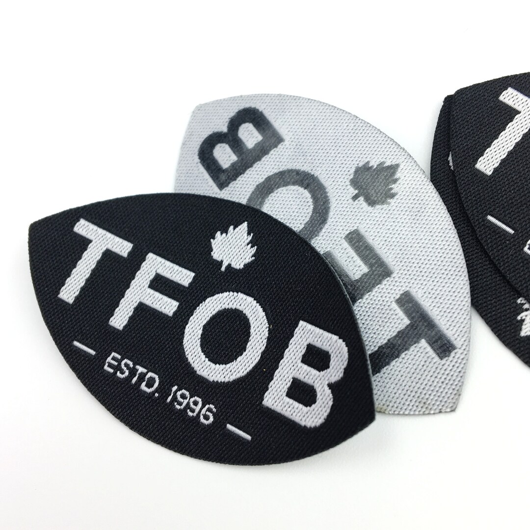 100pcs Glue Adhesive Sticker Iron on Woven Label, Iron on Clothes Heat ...