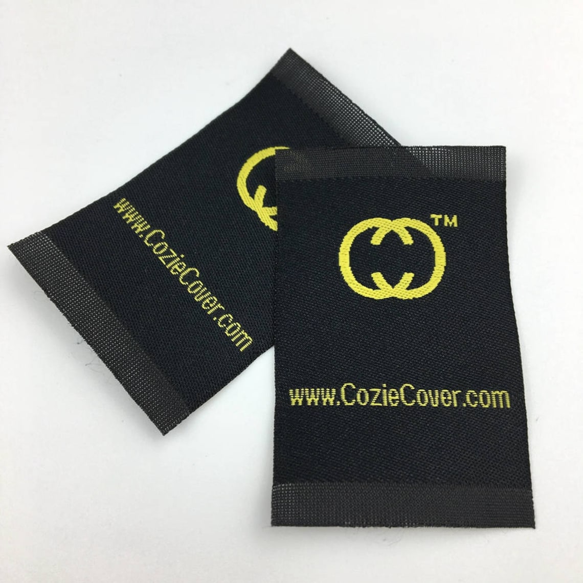 50 Custom Woven Label Center Fold Free Ship by Post High | Etsy