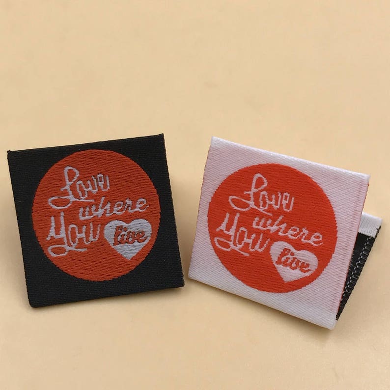 500 Custom Clothing Labels Hem Tags Hem Labels Pip Woven - Etsy