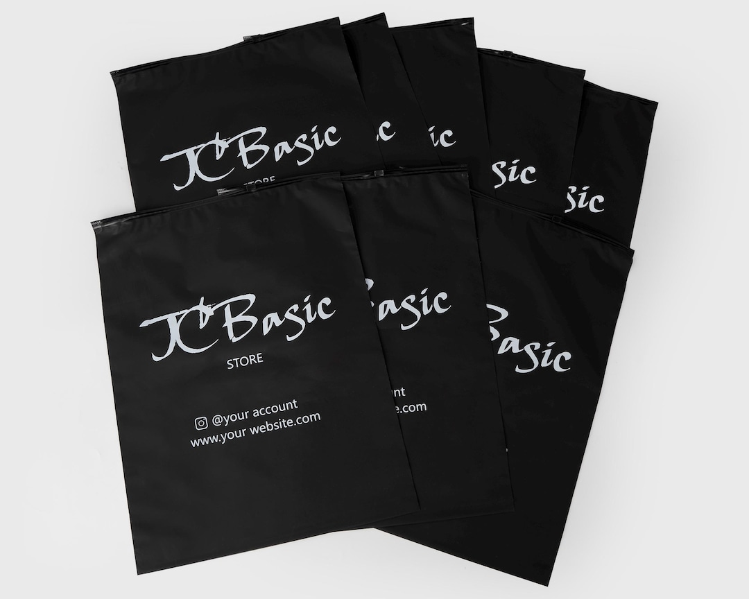 Custom Logo Clear Zipper Bags | Transparent Packaging Pouches With Your ...