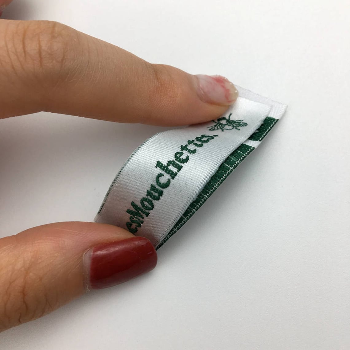 300 custom satin woven labels silk woven labels woven satin | Etsy