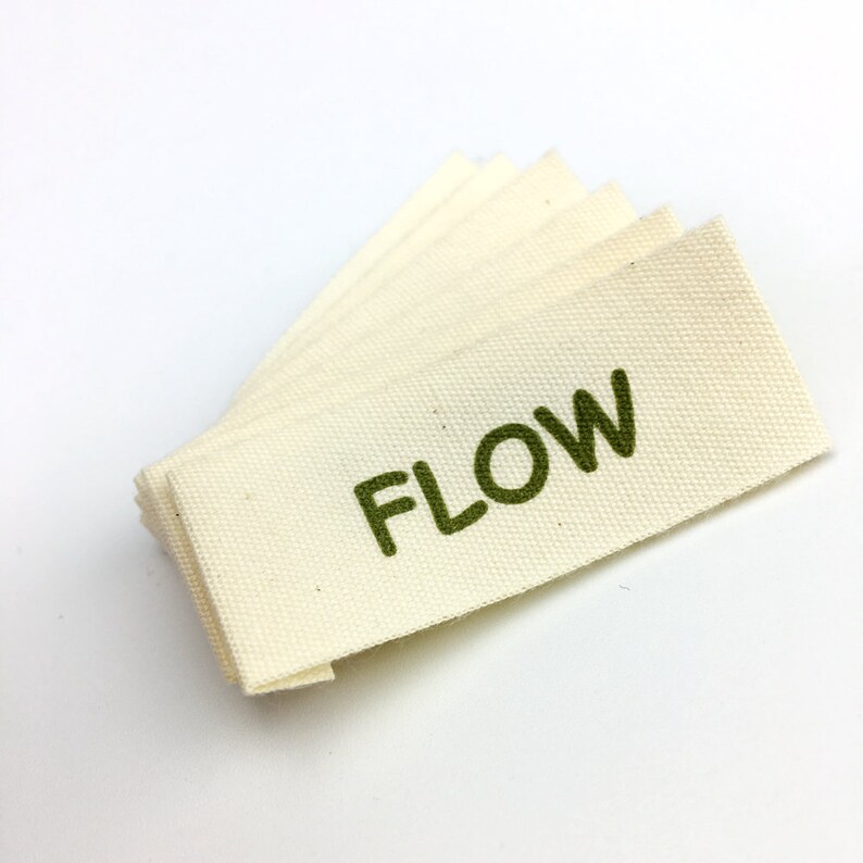 FOLD OVER Cotton Fabric Labels Custom Labels Personalized | Etsy