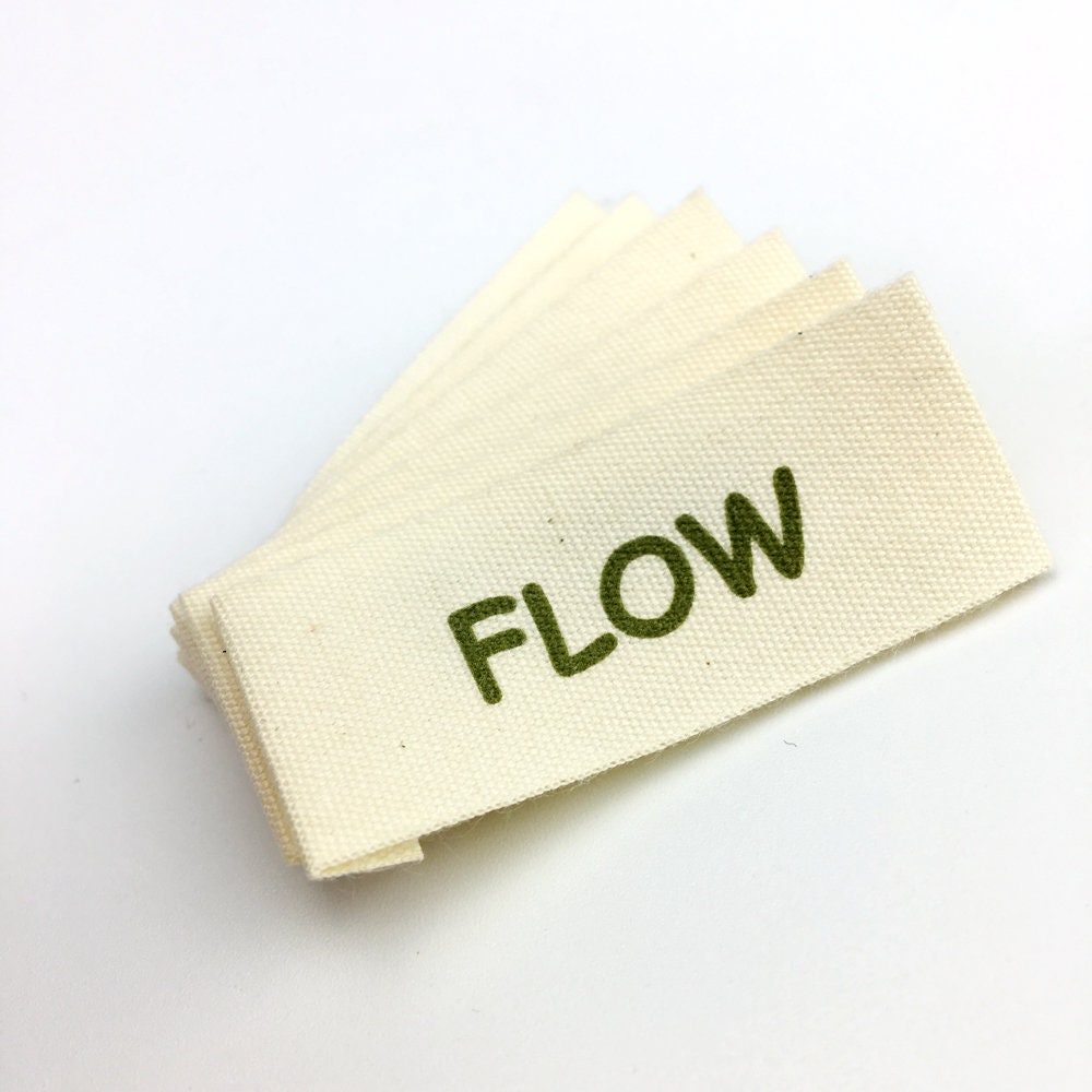 FOLD OVER Cotton Fabric Labels Custom Labels Personalized | Etsy