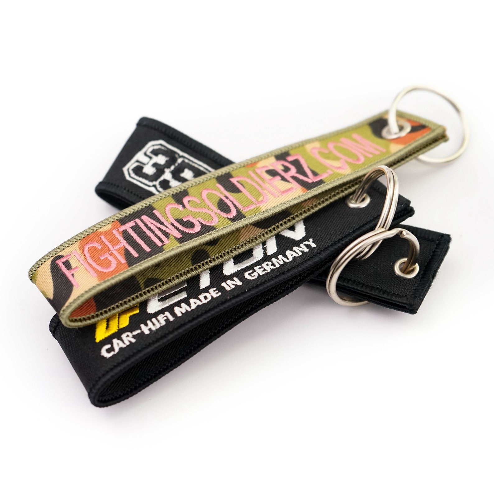 50 Custom Embroidery Key Fob Personalized Key Fob | Etsy