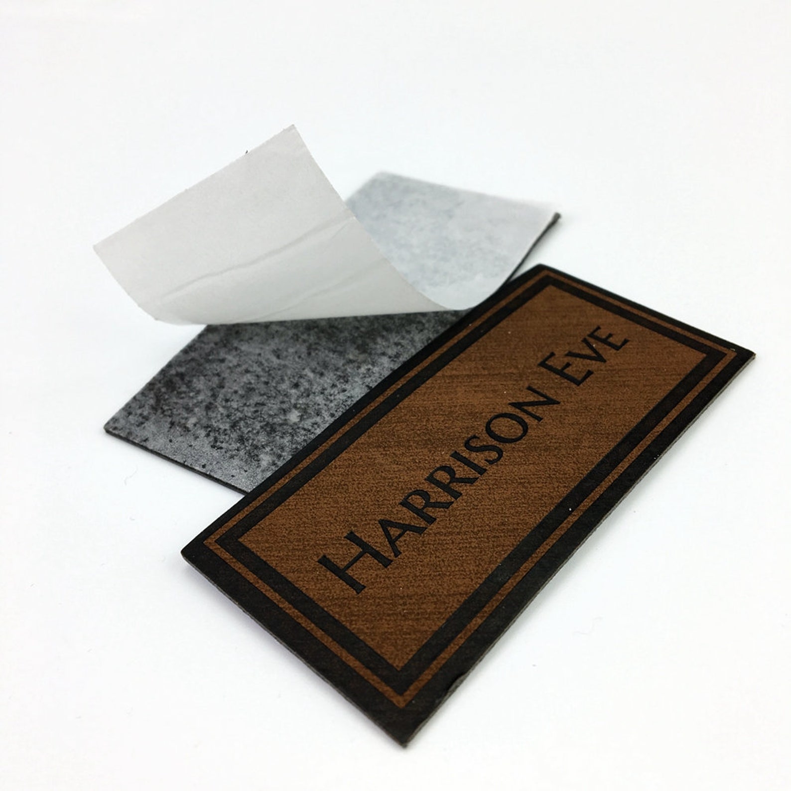 50 Leather Patch, Iron on Backing, Adhesive Backing Patches, Custom ...