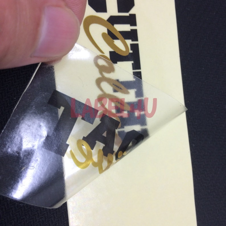 100pcs Custom Clear Stickersvinyl Sticker Print Clear Glass - Etsy